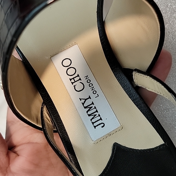 Jimmy Choo | Shoes | Jimmy Choo Seia Flat Croc Embossed | Poshmark